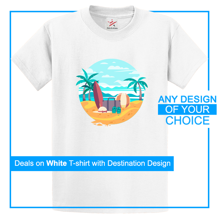 Personalised Destination T-Shirts With Your Own Artwork At The Cheapest ...